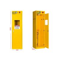 China Yellow Flammable Gas Cylinder Storage Cabinet Explosion Proof Corrosion Proof Cylinder Safety Cabinet for sale