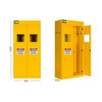 China Yellow Flammable Gas Cylinder Storage Cabinet Explosion Proof Corrosion Proof Cylinder Safety Cabinet for sale