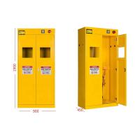 China Yellow Flammable Gas Cylinder Storage Cabinet Explosion Proof Corrosion Proof Cylinder Safety Cabinet for sale