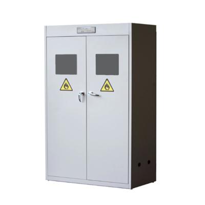China Heavy Duty Gas Cylinder Cabinet All Steel Gas Bottle Storage Cabinet Corrosion Proof for sale