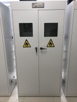 China Heavy Duty Gas Cylinder Cabinet All Steel Gas Bottle Storage Cabinet Corrosion Proof for sale