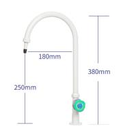 China Heavy Duty Laboratory Accessories Solid Brass 3 Way Gooseneck Water Tap Anti Corrosive for sale