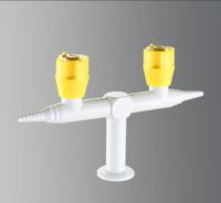 China Solid Brass Laboratory Gas Valves Epoxy Coated 2 Way Gas Valve Corrosion Proof for sale