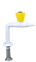 China Chemical Resistant Laboratory Accessories Solid Brass Two Way Gas Valve Epoxy Coated for sale