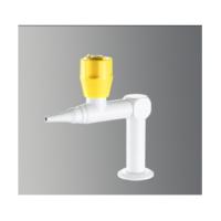 China Chemical Resistant Laboratory Accessories Solid Brass Two Way Gas Valve Epoxy Coated for sale