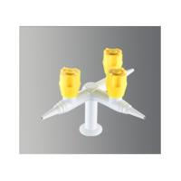 China Chemical Resistant Laboratory Accessories Solid Brass Two Way Gas Valve Epoxy Coated for sale