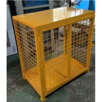 China Industrial Propane Cylinder Storage Cage Steel Wire Mesh Propane Storage Cabinet Heavy Duty for sale