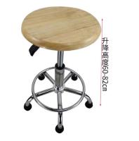 China Metal Frame ESD Lab Chairs Adjustable Wooden Science Lab Stools Corrosion Proof for sale