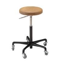 China Metal Frame ESD Lab Chairs Adjustable Wooden Science Lab Stools Corrosion Proof for sale