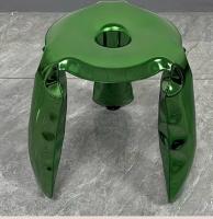 China Corrosion Proof Cleanroom Stool Stainless Steel Chemistry Lab Stools Rose Gold for sale