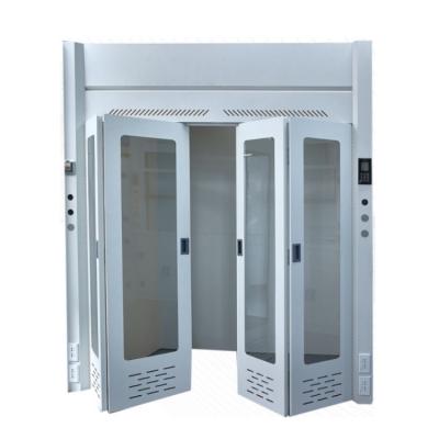 China Heavy Duty Walk In Fume Hood Chemical Resistant Ducted Fume Cupboard With Fan for sale