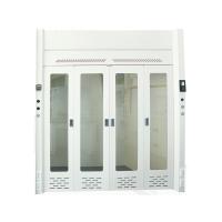 China Heavy Duty Walk In Fume Hood Chemical Resistant Ducted Fume Cupboard With Fan for sale