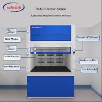 China Chemical Resistant Laboratory Fume Hood 1200mm Vented Fume Hood With Exhaust Fan for sale