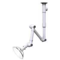 China PP Laboratory Accessories Ceiling Mounted Lab Fume Extractor Arm Flexible for sale