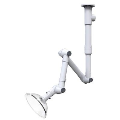 China PP Laboratory Accessories Ceiling Mounted Lab Fume Extractor Arm Flexible for sale