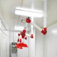 China PP Laboratory Accessories Ceiling Mounted Lab Fume Extractor Arm Flexible for sale