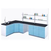 China Customized Laboratory Accessories Aluminum Glass Lab Reagent Rack Heavy Duty With Power Sockets Setup for sale