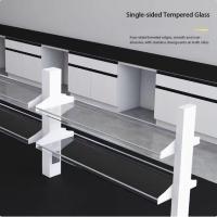 China Aluminum Alloy / Glass Laboratory Accessories Benchtop Lab Reagent Rack for sale