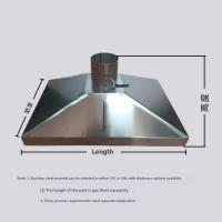 China Anti Corrosive Laboratory Accessories Industrial Fume Exhaust Hoods for sale
