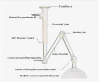 China Durable Laboratory Accessories Ceiling Mounted Lab Extraction Arm Flexible for sale