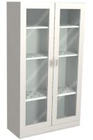 China All Steel Medicine Storage Cabinet Heavy Duty Chemical Storage Cupboard With Glass Door for sale