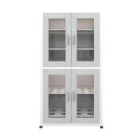 China All Steel Medicine Storage Cabinet Heavy Duty Chemical Storage Cupboard With Glass Door for sale
