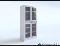 China All Steel Medicine Storage Cabinet Heavy Duty Chemical Storage Cupboard With Glass Door for sale