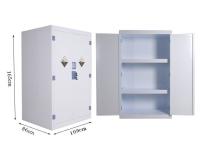 China Anti Corrosive PP Storage Cabinet Double Acid Base Storage Cabinet for sale