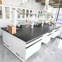 China Side Lab Work Bench Corrosion Proof Modular Lab Bench With Base Cabinet And Drawer for sale