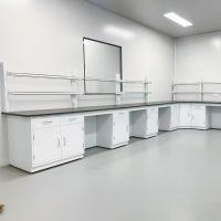 China Side Lab Work Bench Corrosion Proof Modular Lab Bench With Base Cabinet And Drawer for sale