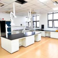 China Side Lab Work Bench Corrosion Proof Modular Lab Bench With Base Cabinet And Drawer for sale