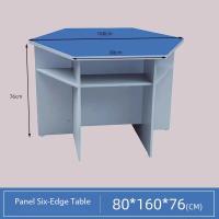 China Chemical Resistant Biology Lab Table Modular Student Table And Chair Hexagonal for sale