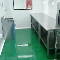 China Custom Stainless Steel Workbench Chemical Resistant Stainless Work Table With Reagent Storage Cabinet for sale