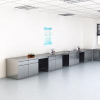China Sterile Cleanroom Stainless Steel Bench 304 / 316 Stainless Steel Work Table for sale