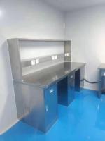 China Sterile Cleanroom Stainless Steel Bench 304 / 316 Stainless Steel Work Table for sale