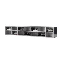 China Chemical Resistant Cleanroom Shoe Rack Heavy Duty Cleanroom Gowning Bench for sale