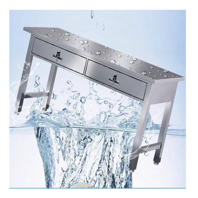 China Modern Stainless Steel Sink Bench Industrial Grade Stainless Steel Wash Station Customized for sale