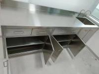 China Commercial Stainless Steel Lab Bench Modern Prep Work Table Corrosion Proof for sale