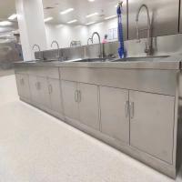 China Commercial Stainless Steel Lab Bench Modern Prep Work Table Corrosion Proof for sale