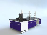 China Steel Wood Lab Work Bench Customized Phenolic Resin Workbench Science Furniture for sale