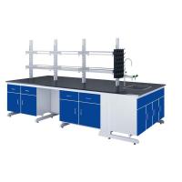China Steel Wood Lab Work Bench Customized Phenolic Resin Workbench Science Furniture for sale