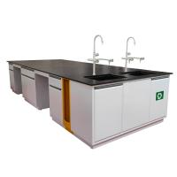 China Steel Wood Lab Work Bench Customized Phenolic Resin Workbench Science Furniture for sale
