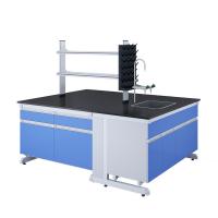 China Steel Wood Lab Work Bench Customized Phenolic Resin Workbench Science Furniture for sale