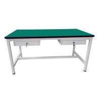 China 2 Tier Anti Static Workbench Heavy Duty Assembly Workbench Corrosion Proof With Drawers for sale
