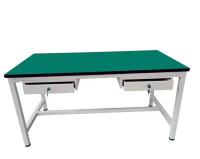 China 2 Tier Anti Static Workbench Heavy Duty Assembly Workbench Corrosion Proof With Drawers for sale