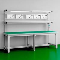 China Electric Mobile Lab Workbench 1.2m / 1.5m / 1.8m ESD Work Bench for sale