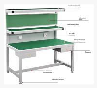 China Electric Mobile Lab Workbench 1.2m / 1.5m / 1.8m ESD Work Bench for sale