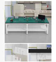 China Heavy Duty Anti Static Workbench Stainless Steel ESD Workstation Custom Sizes for sale