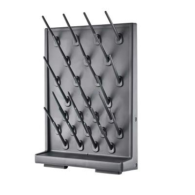 China High Density PP Laboratory Pegboard Drying Rack Wall Mounted Lab Glassware Drying Rack for sale