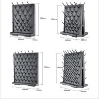 China High Density PP Laboratory Pegboard Drying Rack Wall Mounted Lab Glassware Drying Rack for sale